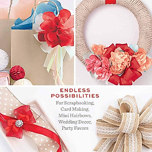 Bowdabra Bow Maker Kit, Large Bundle with 100yd Silver Bow Wire for Creating Ribbon Gift Bows, Swags, Decorations, Hair Bows, Party Favors, Corsages, Wreath Bows, Christmas Decor