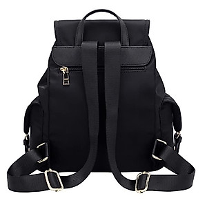 Backpack Purse for Women,Multipurpose Large Capacity Oxford Shoulder Bag,for Outdoor Travel Shopping Sport (Color : Black)