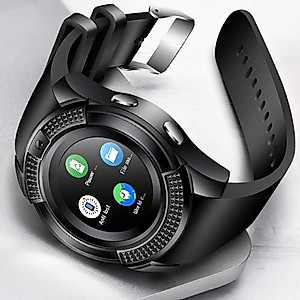 AKDSteel Y1 blueteeth Smart Watch with Touch Screen Camera/SIM Card Slot Waterproof Smart Watch Black Fashion CE