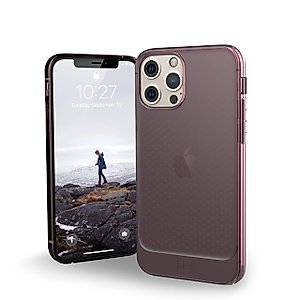 [U] by UAG Designed for iPhone 12 Case/iPhone 12 Pro Case [6.1-inch screen] Lucent Slim Fit Lightweight Stylish Transparent Impact Resistant Protective Phone Cover, Dusty Rose