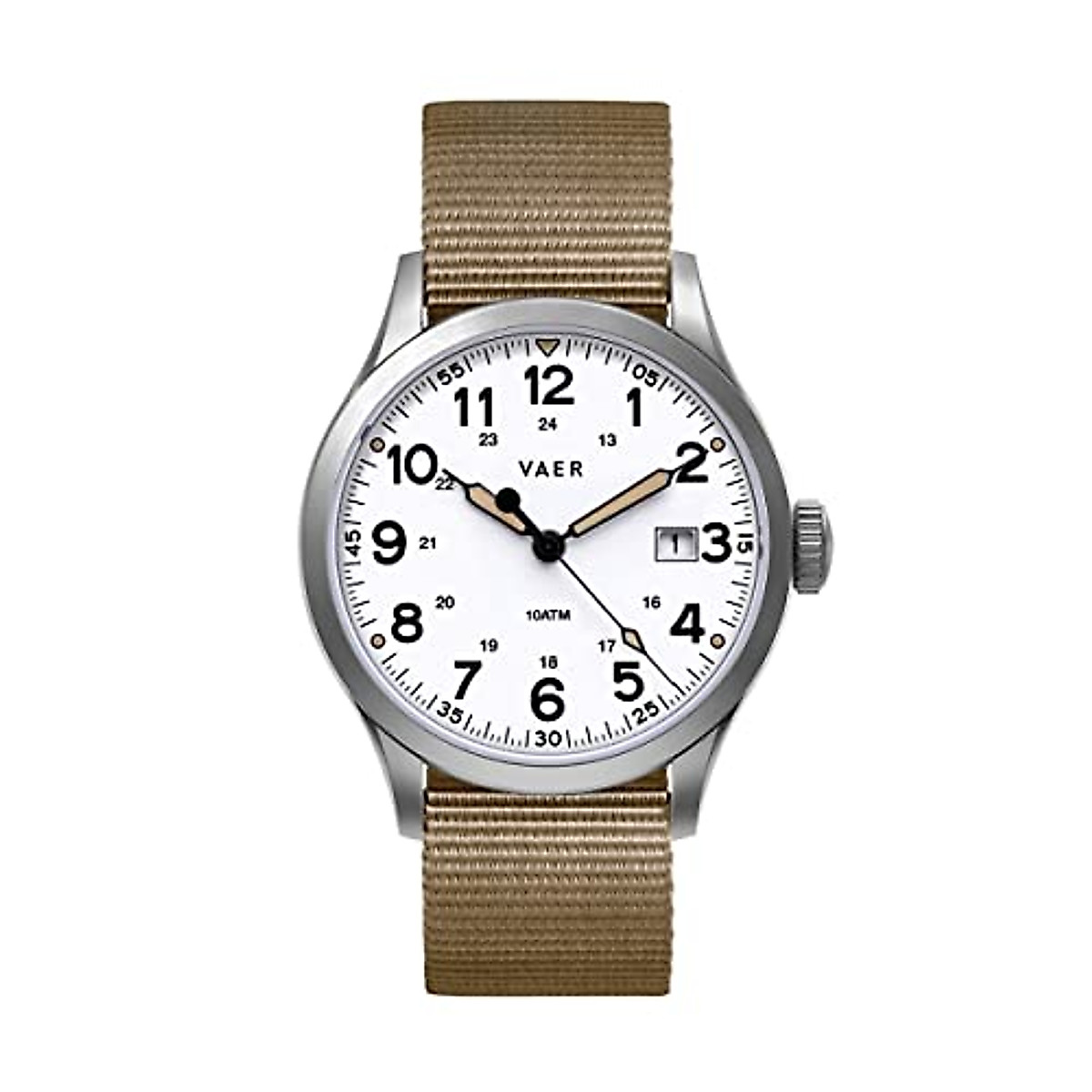 Vaer S5 Calendar Field Watch - 40mm White