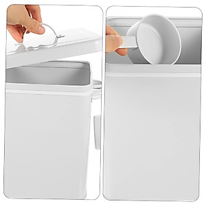 BESTOYARD 10 Lbs Box Kitchen Storage Bucket Grain Storage Container Rice Dispenser Cereal Dispenser Countertop Flour Containers Can Food Iron Rice Tin with Lid