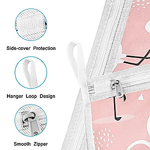 Xigua 2PCS Flamingo Mesh Laundry Bag Storage Organizer Bag Delicates Durable Travel Washing Bag for Sock,Lingerie,Large Garment