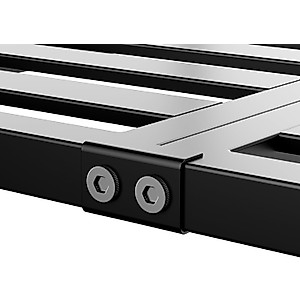 INDSUMOT 3x6 Heavy Duty Adjustable Ceiling Mounted Storage Racks, Overhead Garage Storage Rack, Hanging Garage Storage, 750LBS Weight Capacity 36 in W x 72 in L x 24-40 in, Black