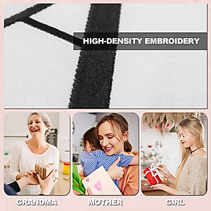 BeeGreen Personalized-Gifts-for-Women-Friend-Wedding Valentine's Day Initial Canvas Tote Bag Embroidery Monogram Bag, Birthday Gifts with Zipper Pockets for Her Mother Teacher Sister Coworker K