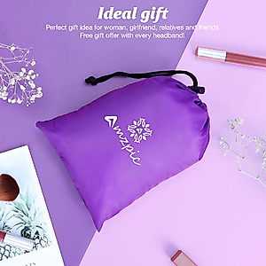 Bonnet Hair Dryer Attachment - Bonnet Hood Dryer with Headband that Reduces Heat Around Ears and Neck, Use for Hair Styling, Hair Drying, Curling and Deep Conditioning (Purple)