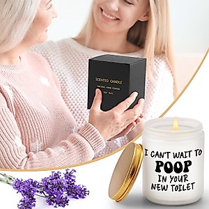 Housewarming Gifts for New Home, Gifts for New Apartment, Moving Away Gifts Ideas, Lavender Scented Candles with Funny Sayings, House Warming Gifts for New Place Apartment - House Warming Party Decor