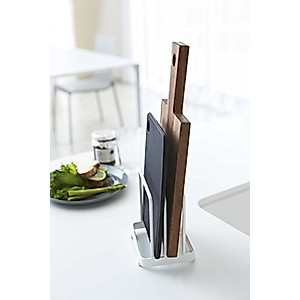 Yamazaki Home Plate Cutting Board Stand – Kitchen Storage Rack Holder Organizer