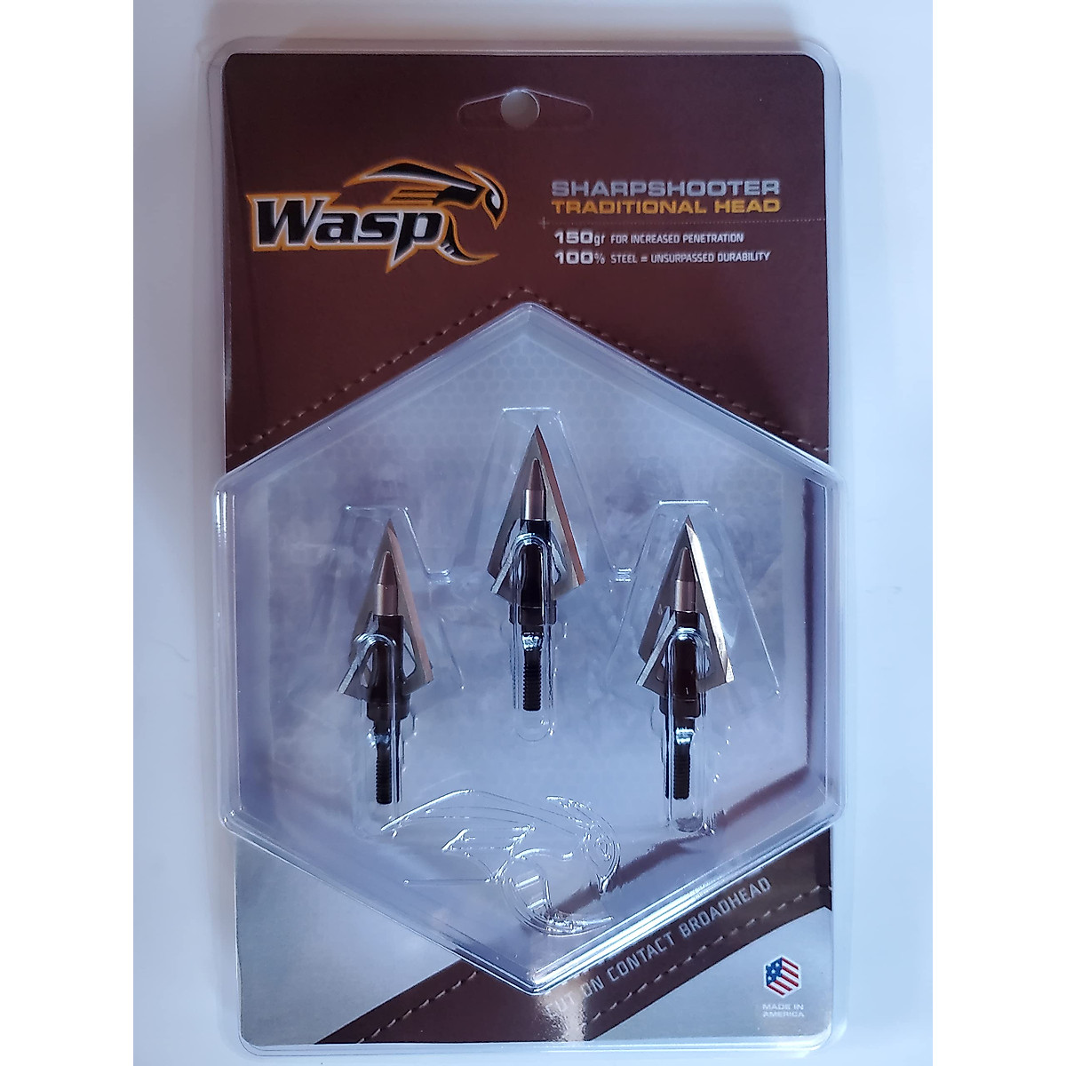 Wasp Archery SharpShooter Traditional 150 Grain Cut On Contact Broadhead