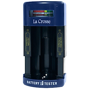 La Crosse Technology 911-114 Portable Battery Tester , Blue