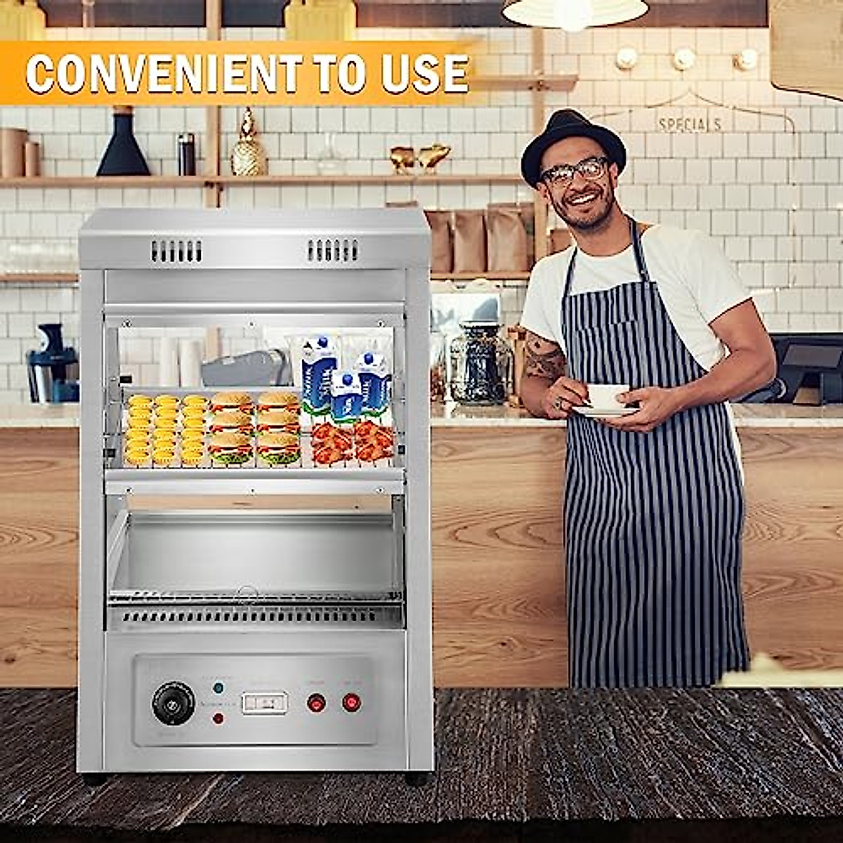 WSSEY Commercial Food Warmer Display, Countertop Pizza Warmers Display ...