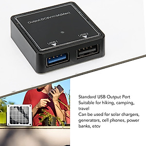 Solar Panel Kit, 20 Watt 5 Volt Monocrystalline PV Module Power Charger, USB Portable Solar Charge Panel, Energy Saving, for Power Station RV Camping Off Grid