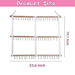 Hipcheer Headband Holder for Baby Girls,Bows Headband Organizer for Baby Girls, Baby Headband Holder Organizer for Door,Closet,Wall (White)