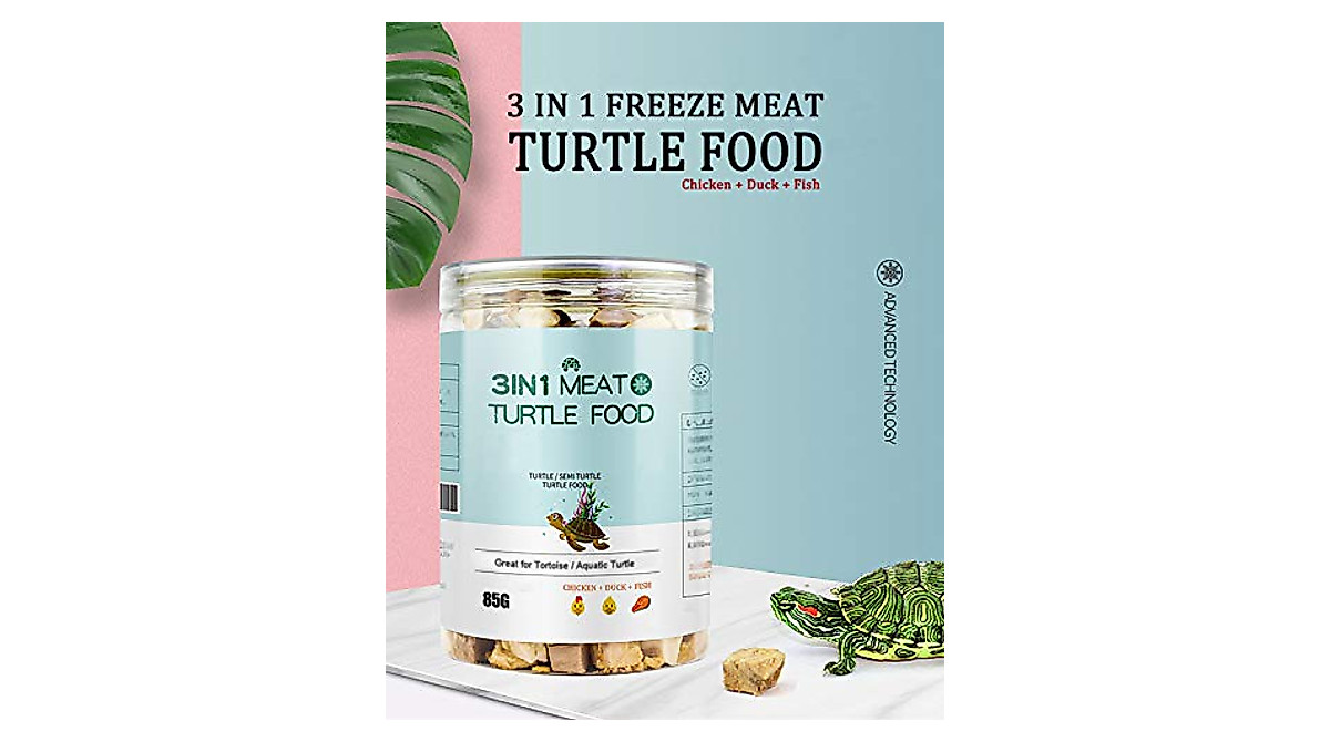 BNYEE 3 in 1 Turtle Treats - Natural Freeze Dried Food
