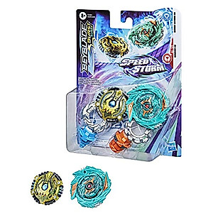 BEYBLADE Burst Surge Speedstorm Demise Satomb S6 and Anubion A6 Spinning Top Dual Pack -- 2 Battling Game Top Toy for Kids Ages 8 and Up