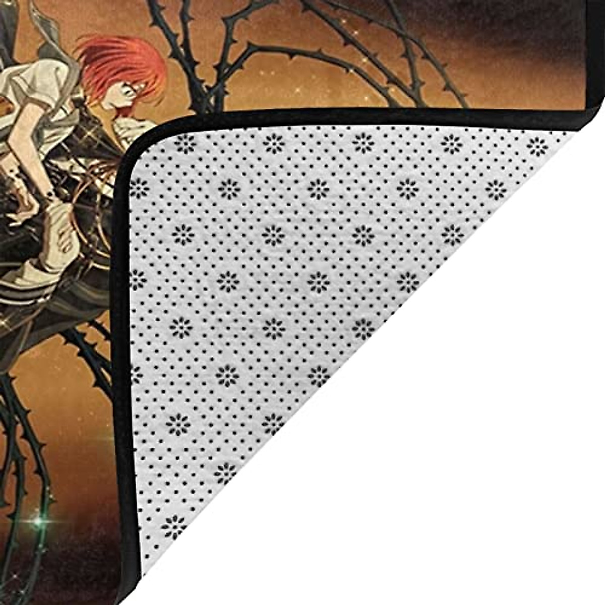 The Ancient Magus' Bride Carpet Manga Non-Slip Area Rug 3D Printed Home Decor Floor Doormats for Office Bedroom Living Room Bedroom 72"X48"