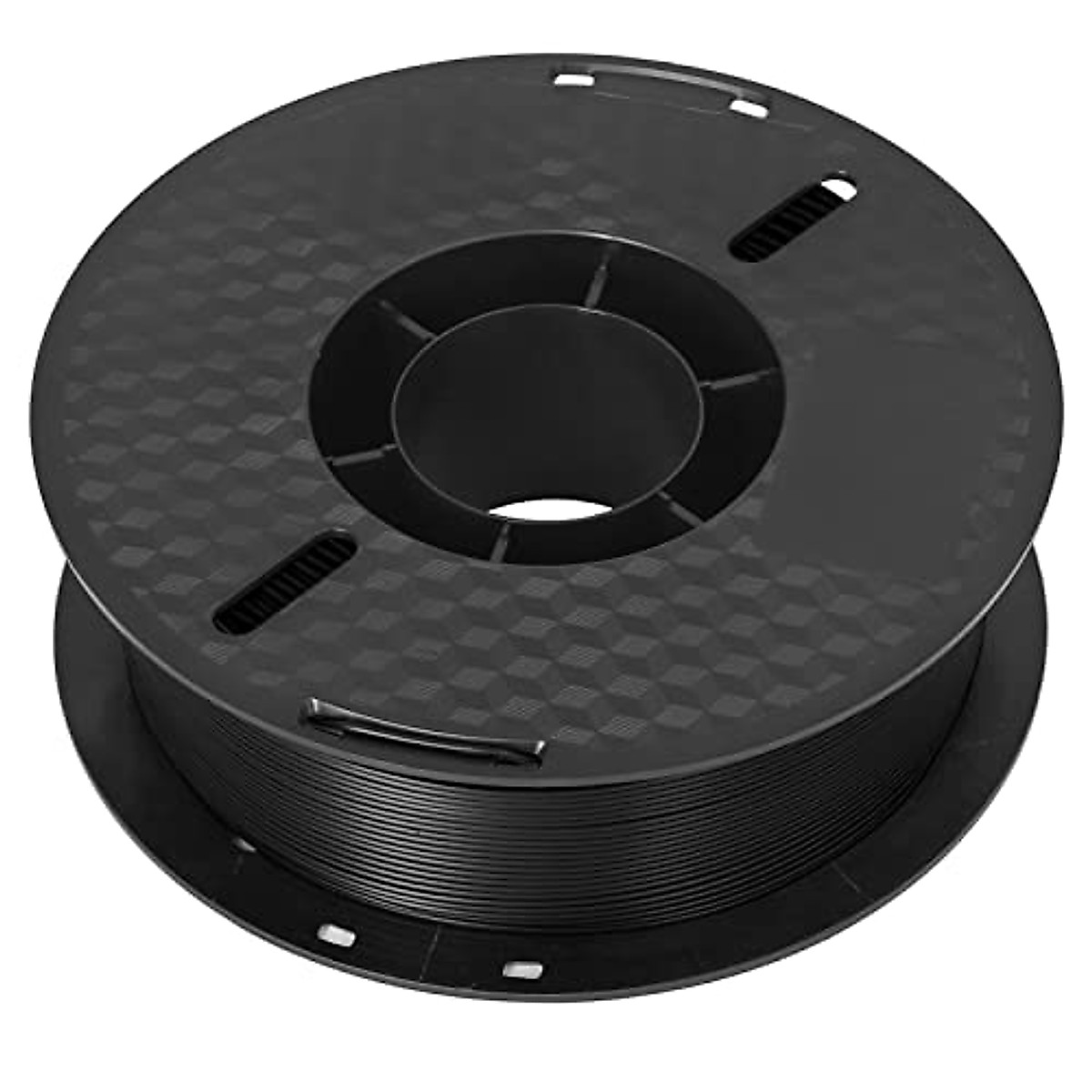 PLA Filament, 1kg 3D Printer Consumable Bubble Free Smokeless for Printing(Black)