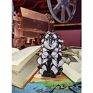 Handmade Carved Candle - Surprise Gift For Her - Decor Birthday Halloween Thanksgiving Christmas - Spiritual Living Room Home Decor Candles - Unique Engagement Wedding Idea - Black White - Ordagio