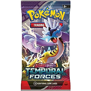 Sportsntoys Scarlet and Violet Temporal Forces New Single Booster Bundle Pack -Factory Sealed- Comes with Extra Foil Collector Card