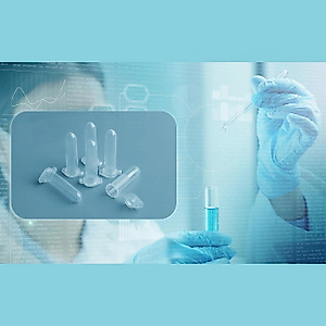 10ml Centrifuge Tubes Clear Plastic Vials EP Lab Centrifuge Vials 50pcs, Small Vial Liquid Test Sample Tube Storage Container with Snap Caps Lids