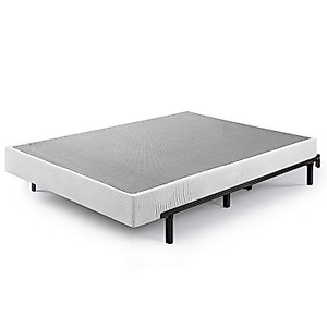 ZINUS Quick Lock Metal Smart Box Spring, 7.5 Inch Mattress Foundation, Strong Metal Structure, Easy Assembly, Queen, White, Hassle & Headache Free - Comes Together With Easy-to-follow In