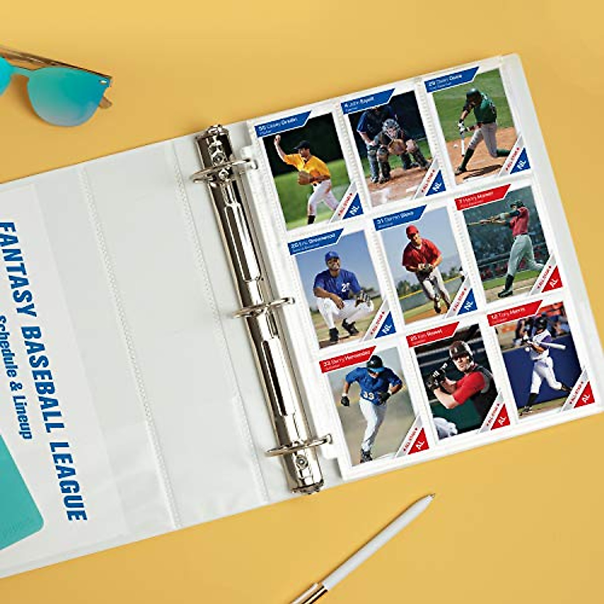 Avery Durable View 3 Ring Binder, 3 Inch Slant Rings, 4 White Binders (17030)