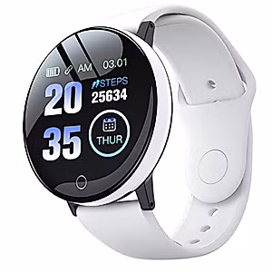 Smart Watch Answer/Make Calls, 119S Fashion Smart Sports Watches Slim Waterproof, Smartwatch That Can Call and Text, Android Smart Watch for iPhone Compatible, Heart Rate/Sleep Monitor Watch