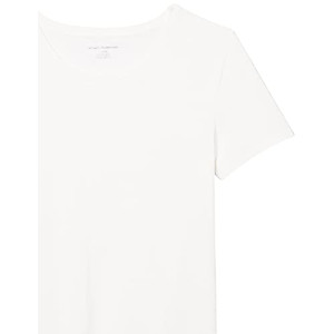 Amazon Essentials Women's Classic-Fit Short-Sleeve Crewneck T-Shirt, Pack of 2, Navy/White, Medium