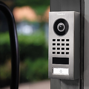 DoorBird IP Video Door Station D1101V Surface-Mount, Stainless Steel V2A, Brushed, Surface-mounting POE Video Doorbell