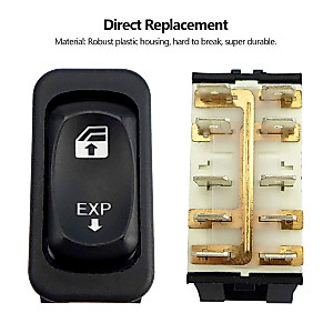 Qnbes Driver & Passenger Side Window Switch Fit for Freightliner Columbia Century 2001-2011, Car Power Push Button Window Switch Replace A0630769008 A0630769027