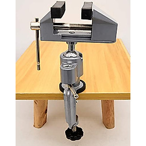 Bench vise table, Jewelry vise, Bench clamps, Swivel bench vise, Table swivel vise, 3 inch Swivel Universal Table Vise Tilts Rotate 360° Universal Work