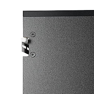 Prepac HangUps Large Storage Cabinet - Immaculate Black 36" Cabinet with Storage Shelves and Doors; Ideal for Bin and General Storage Solutions