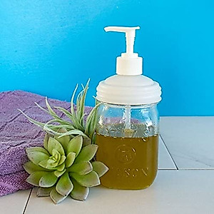 reCAP Mason Jar Sprayer and Pump Cap | Regular Mouth | Natural | Made in The USA | Leak-Proof | Freezer-Proof