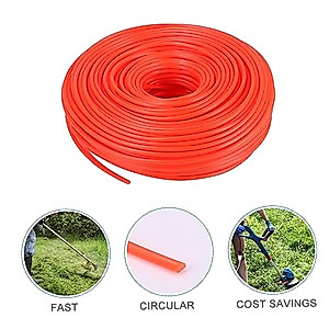 3pcs Lawn Mower Parts Lawnmower Parts Square Tool Trimmer Nylon Trimmer line Grass Trimmer Wire Simple Mower Parts Cords Mower Brush Cutter Accessories Electric Wire Component