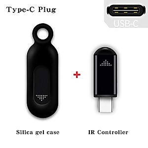 R09 Mini Smartphone IR Remote Controller Adapter for Android Smart Phone Mini Infrared Universal Control All in One Air Conditioner/TV/DVD/STB (Black-Type C)