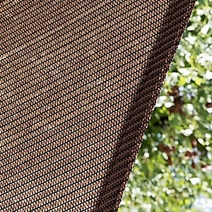Amgo 16' x 16' Brown Square Sun Shade Sail Canopy Awning UPF50+ AGTAPS16, 95% UV Blockage, Water & Air Permeable, Commercial and Residential, 3 Years Warranty (We Make Custom Size)