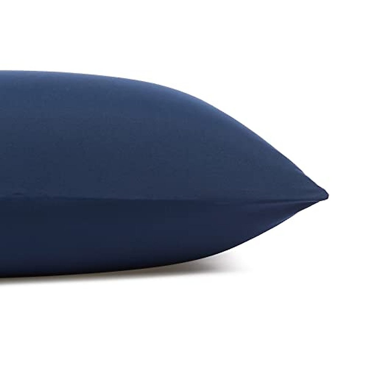 Amazon Basics Lightweight Super Soft Easy Care Microfiber 4-Piece Bed Sheet Set with 14-Inch Deep Pockets, Full, Navy Blue, Solid