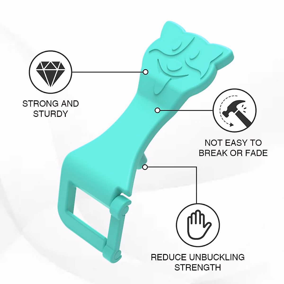 MORLIKE LIVING Unbuckle Release Assistant Tool, Easy Way to Unbuckle, Perfect for School Drop-Offs and Travel to Release Buckle (Black)