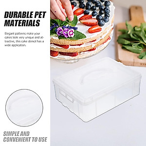 Didiseaon Box Cake Carrier with Lid and Handle Cupcake Storage Container Cake Storage Holder Cake Stand Plastic Handheld Cupcake Holder Cake Container Cake Stand with Lid Dessert Container