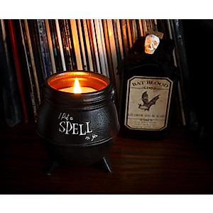 Disney Hocus Pocus "I Put A Spell On You" Ceramic Cauldron Candle | Lemongrass Fragrance With 30-Hour Burn Time