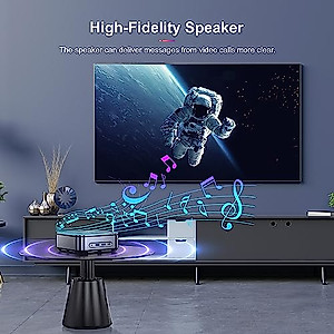 Mini PC with Speaker, Intel i7 11390H(4C/8T, up to 5.0GHz) 16GB DDR4 512GB NVME SSD, Micro Desktop Computer Support 8K UHD/WiFi 6/BT5.2/USB-C, Small PC Windows 11 Pro with Fingerprint Login