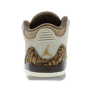 Jordan Baby Boy's 3 Retro (Infant/Toddler) Light Orewood Brown/Metallic Gold/Light British 9 Toddler M