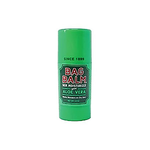 Bag Balm Vermont's Original Solid Balm Stick with Aloe Vera, Body Balm Stick for Dry Skin, Chafing, Skin Irritations & More - Cuticle Balm Stick, Lotion Stick, Mini, Tube - 1oz, 3 Pk