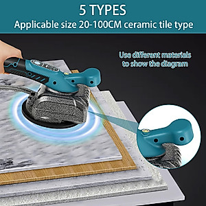 Tile Vibration Tool compatible with Makita 18V Battery, Cordless Tile Vibration Machine with 5 Adjustable Speed & Suction Cup & Digital Display(no battery&charger)