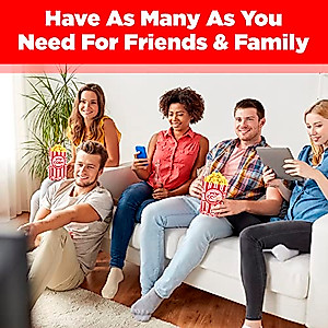 400 Popcorn Bags 1 Once - Perfect Size for Theater, Movies, Birthday Parties Celebration - Great Carnival Light Snacking Bags - Popcorn Bags for Party - Sturdy Paper Bags. (400)