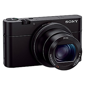 Sony RX100 III 20.1 MP Premium Compact Digital Camera w/1-inch Sensor and 24-70mm F1.8-2.8 ZEISS Zoom Lens (DSCRX100M3/B), 6in l x 4.65in w x 2.93in h, Black