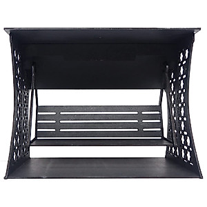 Ubuntu ® Presenting MDF Wooden Swing for Home Temple Decoration Stuff's - Wooden Jhulas for God's - Home & Showcase Space Decor Item - Fabulous Items for Guest Attraction. Easy to Assemble (Black)