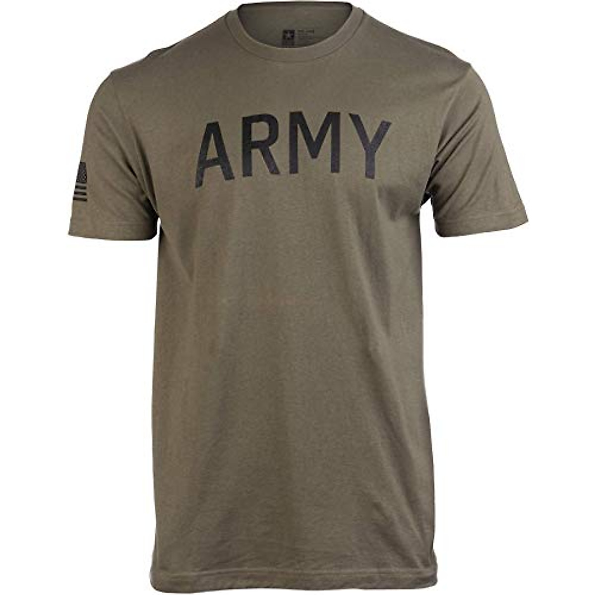 Army PT Style Shirt | U.S. Military Physical Training Infantry Workout T-Shirt-(MilGreen,M)