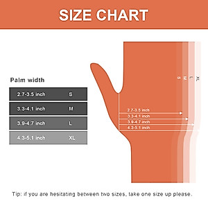 FINITEX Nitrile Disposable Latex Free Gloves Orange - 3.5mil 50PCS Powder Free Gloves Christmas Cleaning Medical Exam Food Gloves (X-Large)