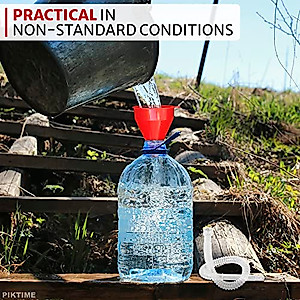 Large Funnel Wide Mouth Plastic Funnel - Oil Funnel for Oil Change Transmission Fluid Funnels for Automotive Use 3" Wide 26" Oil Change Tube- Kitchen Funnels for Filling Bottles Kitchen Accessories